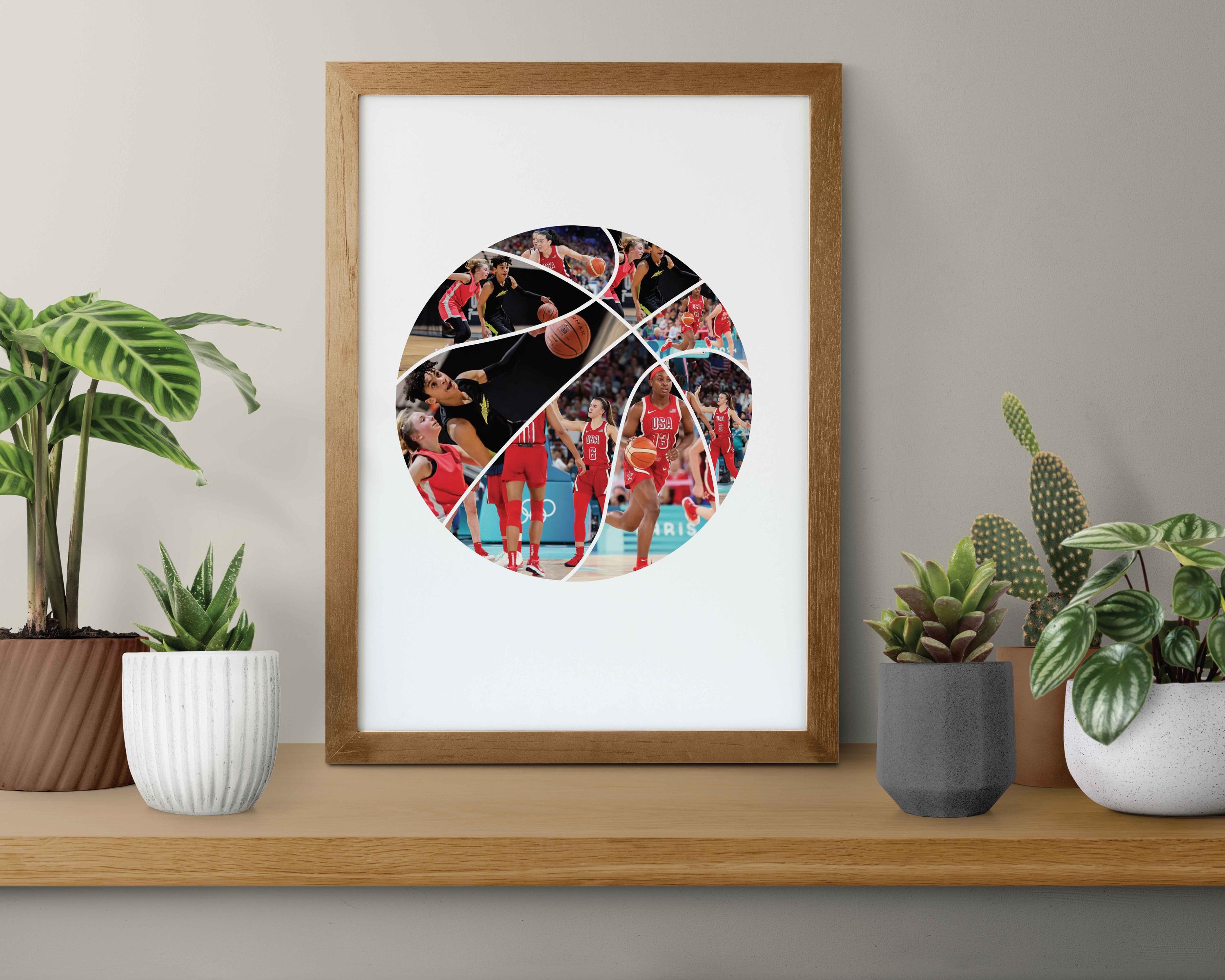 Basketball Photo Collage Template, Basketball Picture Collage, Coach ...