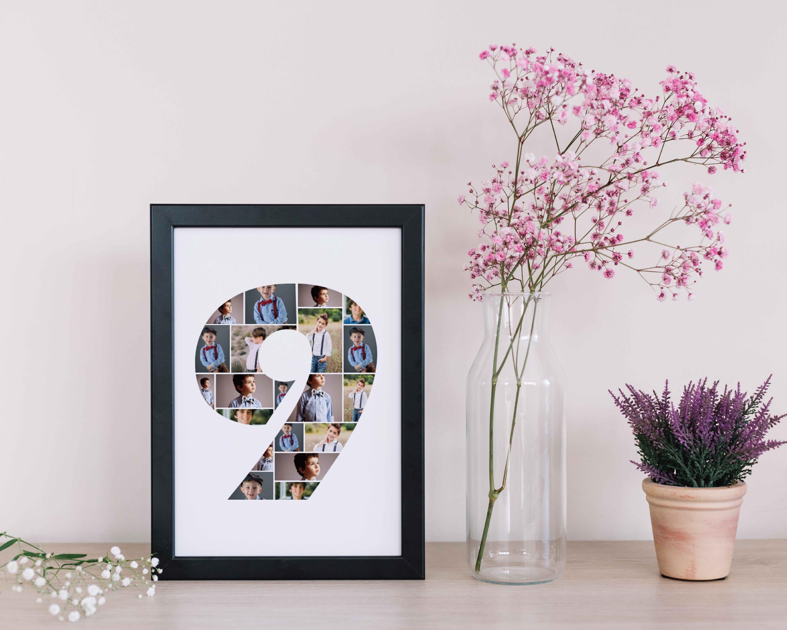 Canva Frames Template, Editable Canva Template, Numbered Photo Collage ...