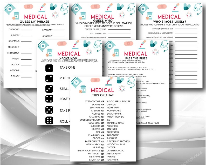 20 Medical Game, Nursing Games, Doctor Games, Medical Trivia, Hospital ...