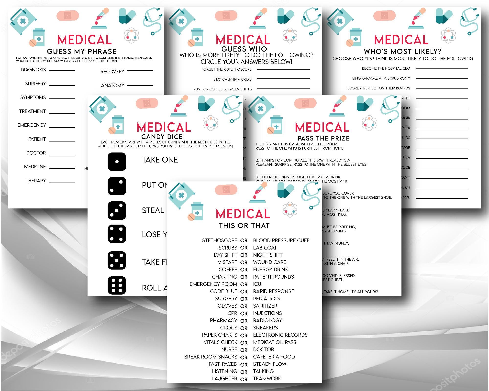 20 Medical Game, Nursing Games, Doctor Games, Medical Trivia, Hospital ...