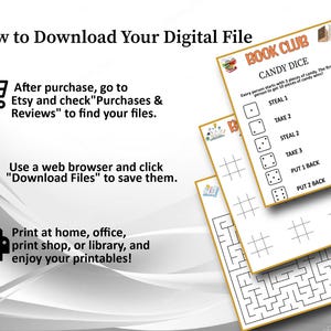 20 Book Club Game Bundle, Reading Group Activities, Book Club Party ...