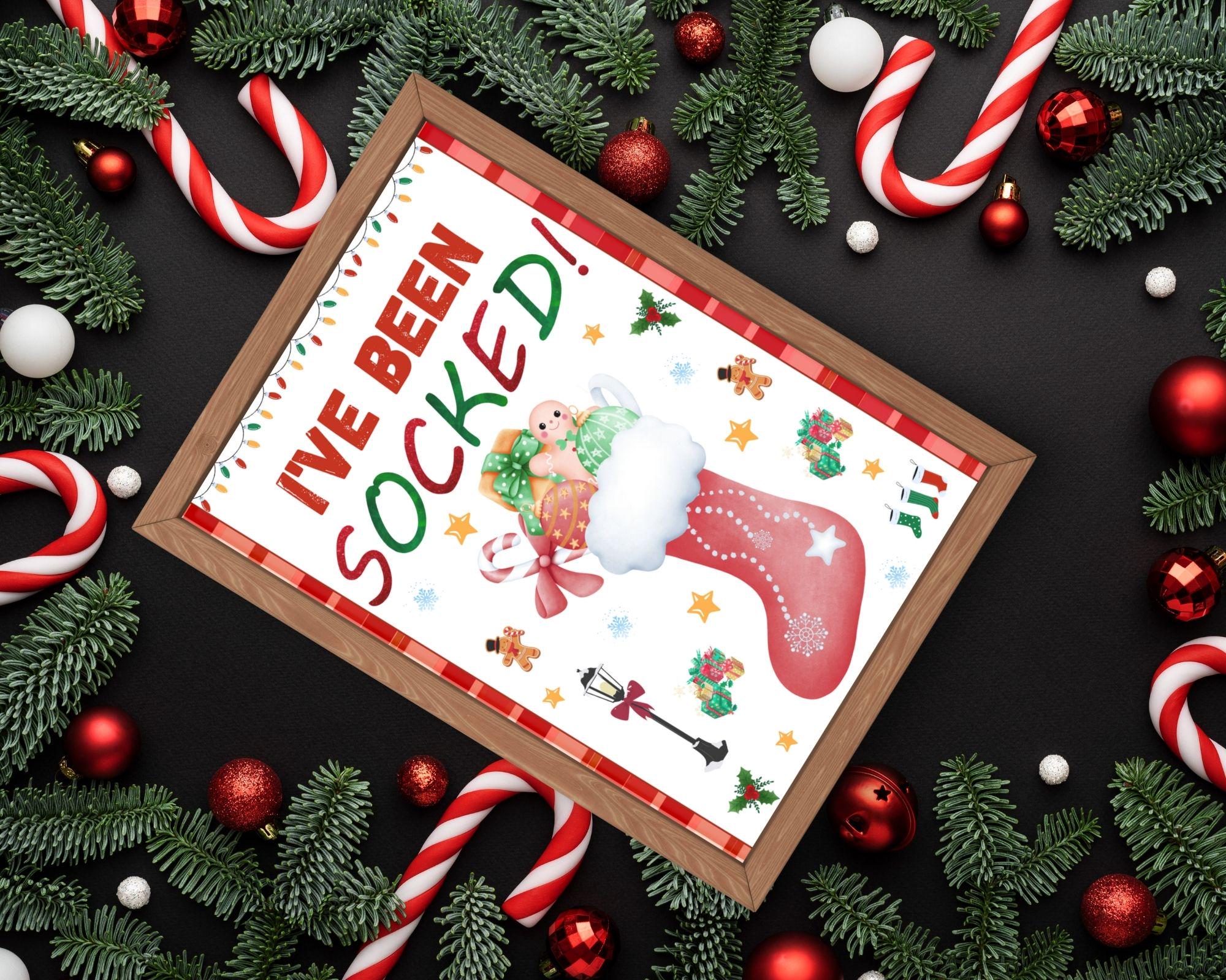 We've Been Socked Christmas Office Party Game, I've Been Socked ...