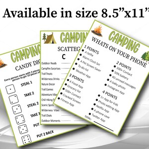 20 Camping Games, Camping Activities, Camping Party Game, Campfire Game ...