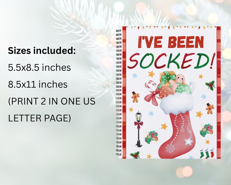 We've Been Socked Christmas Office Party Game, I've Been Socked ...
