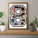 Sport Number Photo Collage, 0-9 Sports Number Collage, Senior Night ...