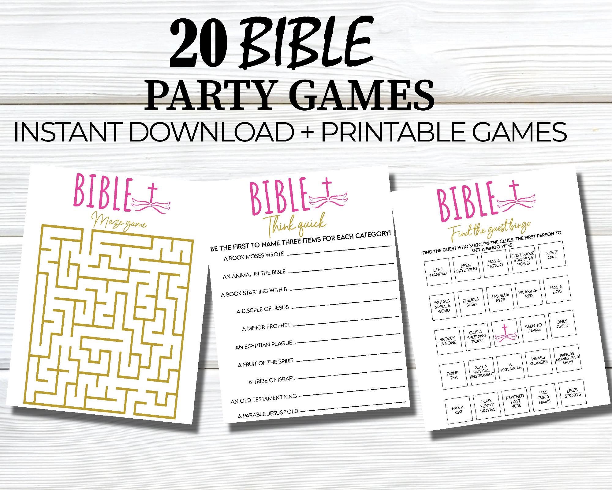 20 Bible Games, Bible Activities, Christian Games, Women's Ministry ...