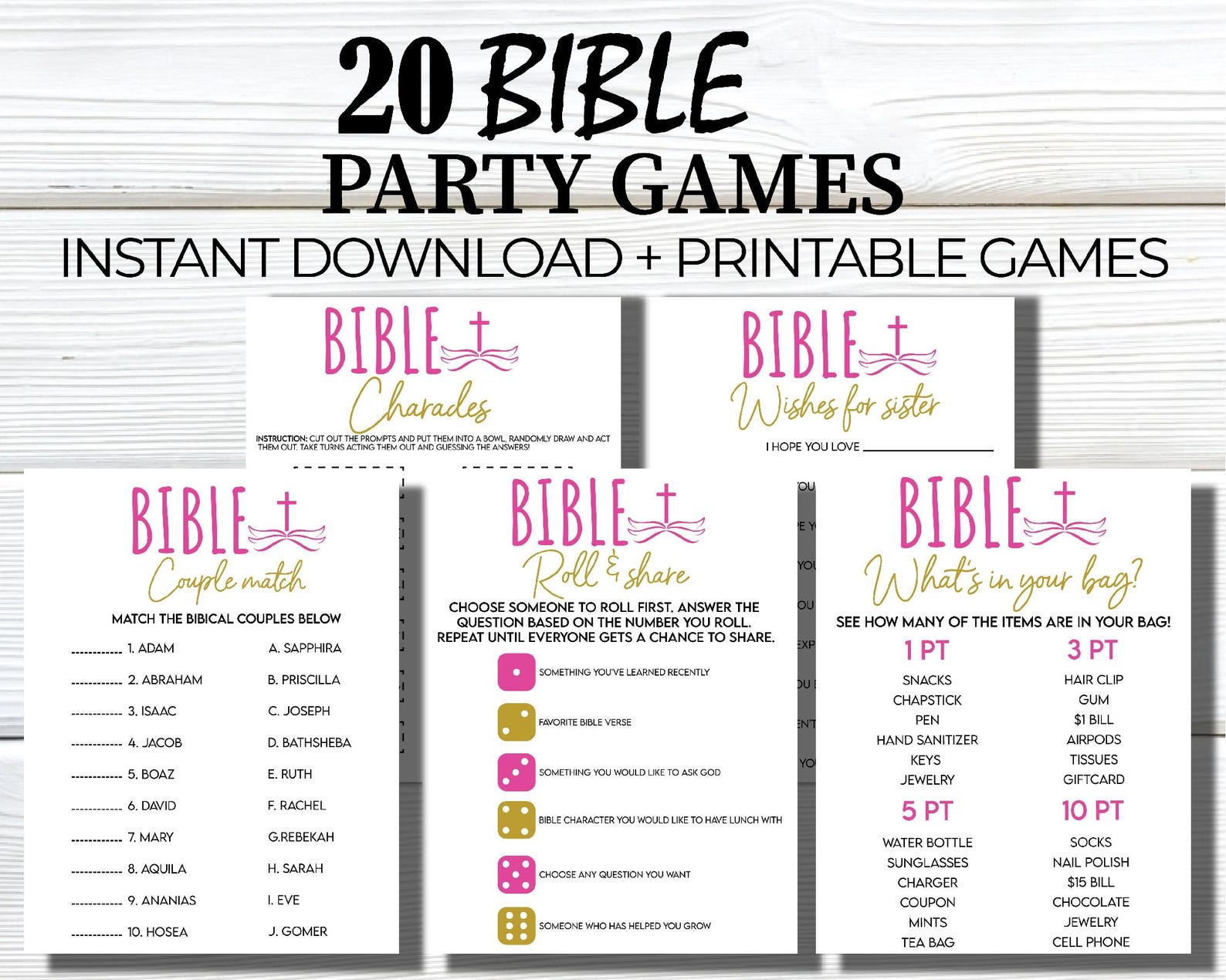 20 Bible Games, Bible Activities, Christian Games, Women's Ministry ...