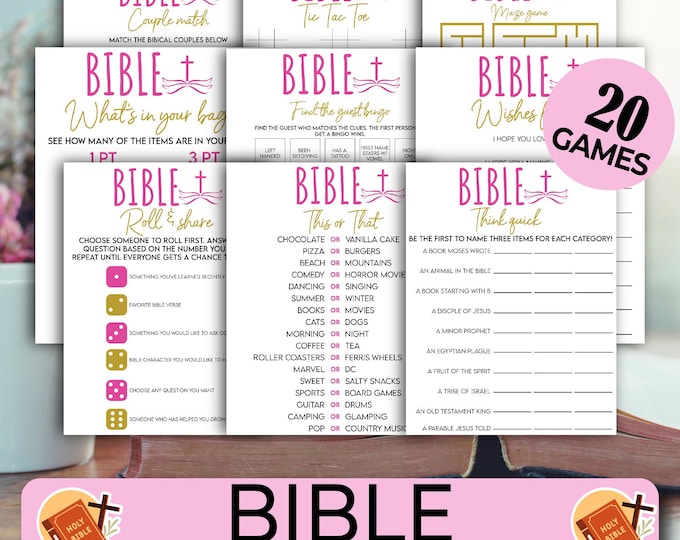 Bible Games Church Game for Adults Christian Youth Group Quiz Bible ...