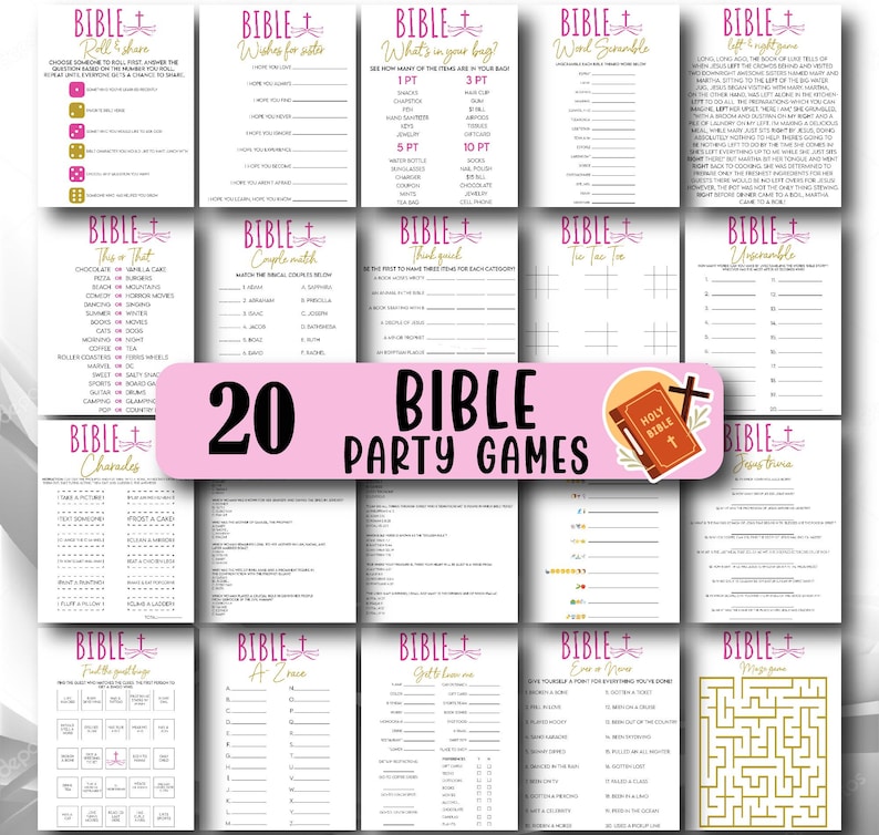 20 Bible Games, Bible Activities, Christian Games, Women's Ministry ...