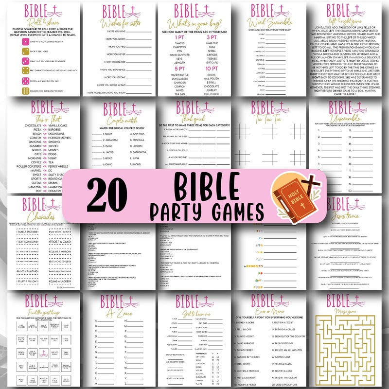 Bible Games - Etsy
