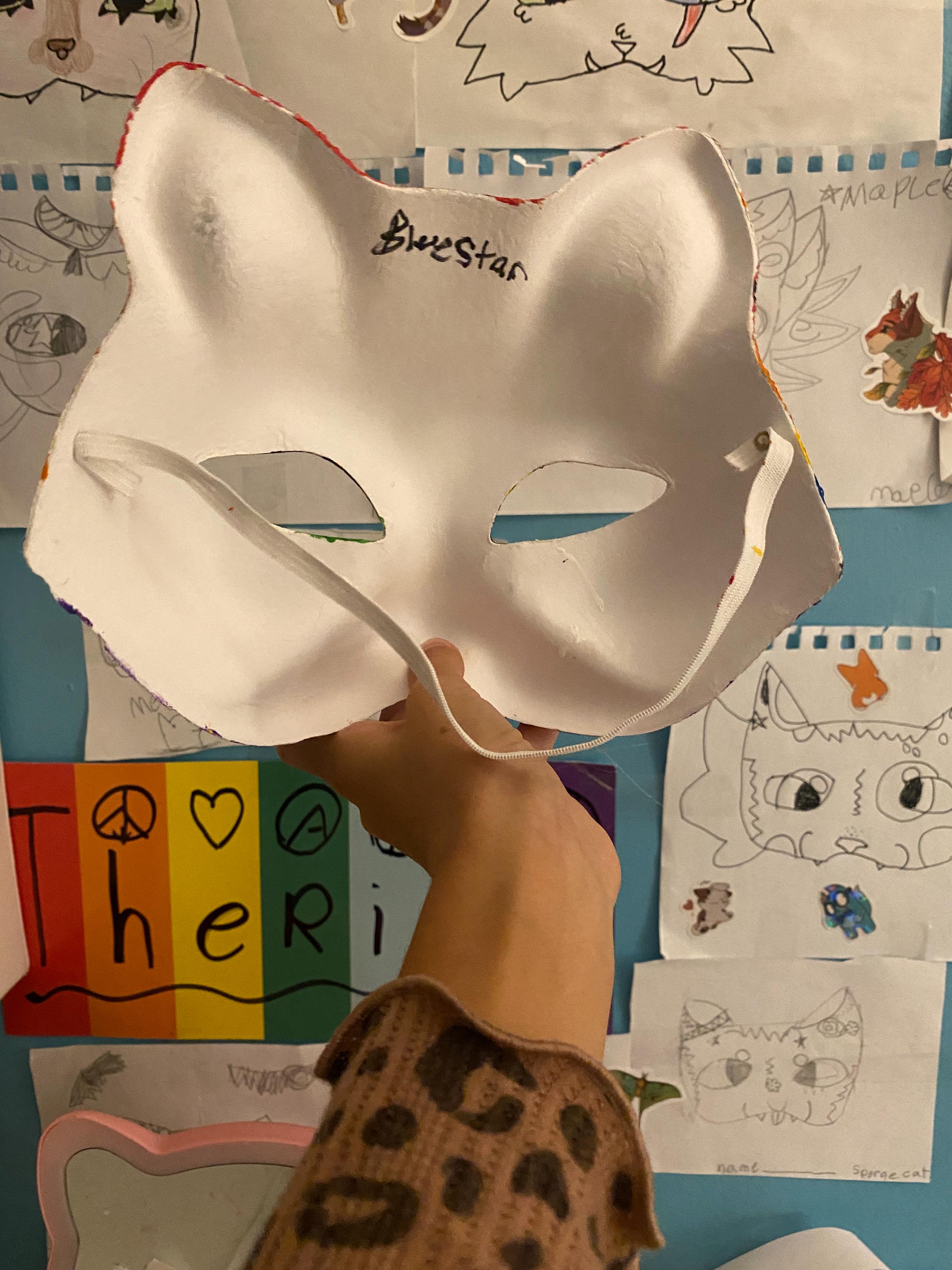 Rainbow Tiger Therian Mask - Etsy