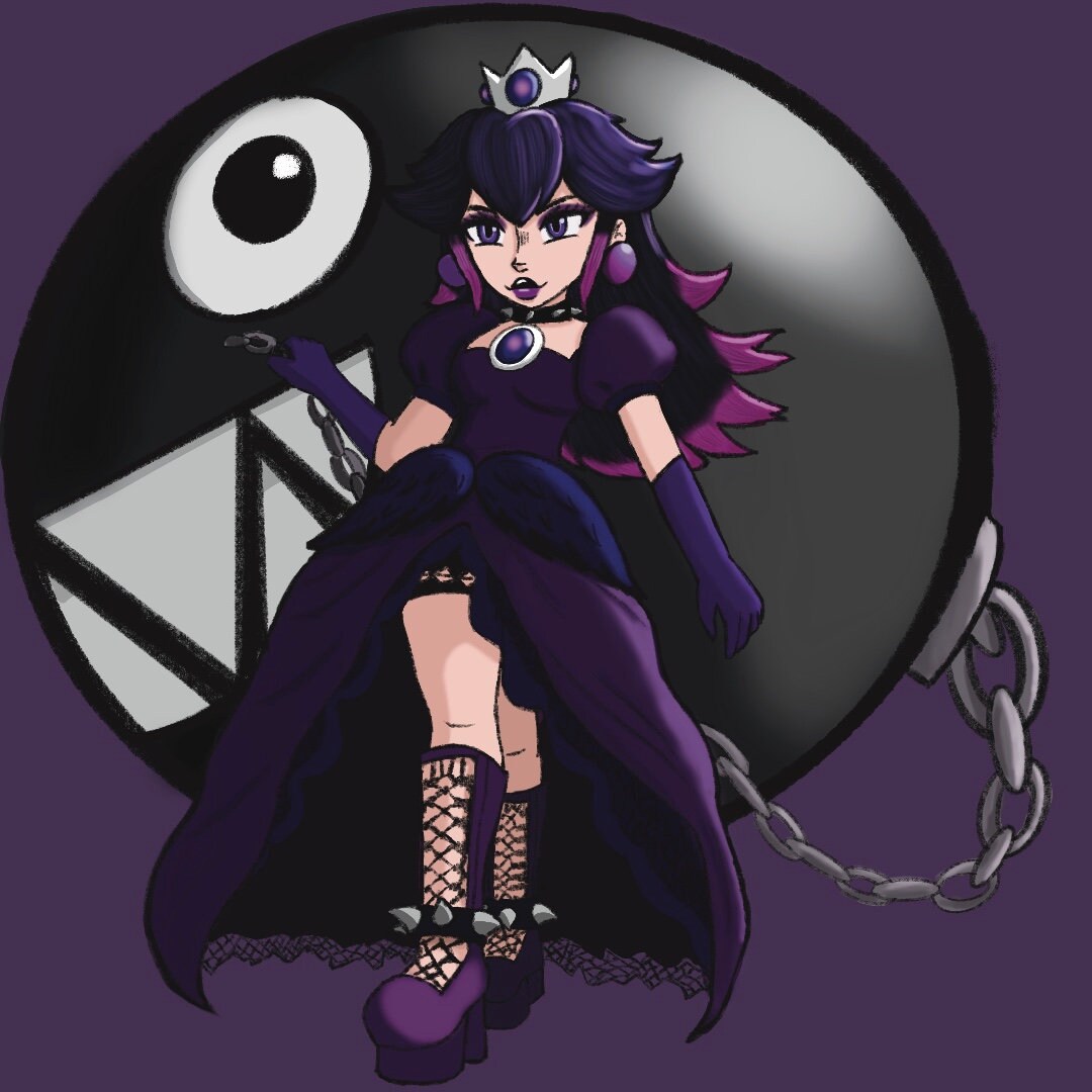 Punk/gothic Peach Sticker - Etsy