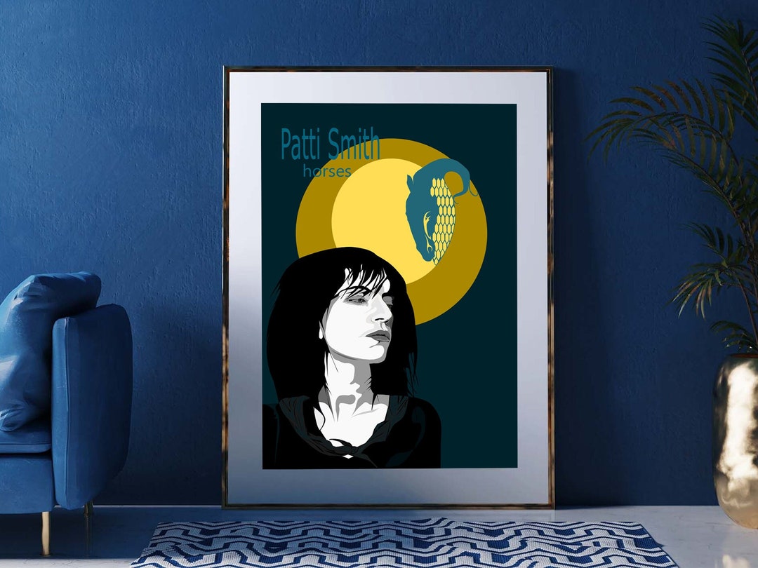 Patti Smith, Art Print, Digital Illustration, Poster, Wall Decor, Home ...