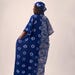 Blue Adire Asooke Bubu Dress: African Cotton Maxi Gown - Etsy