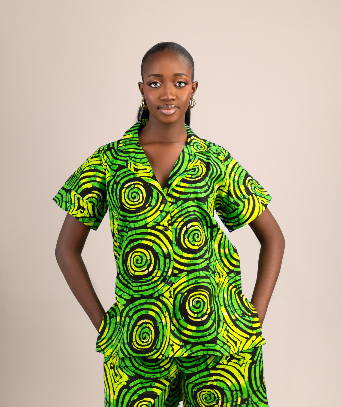 African Print Two Piece Shirt and Shorts Set || Kate Set - Etsy
