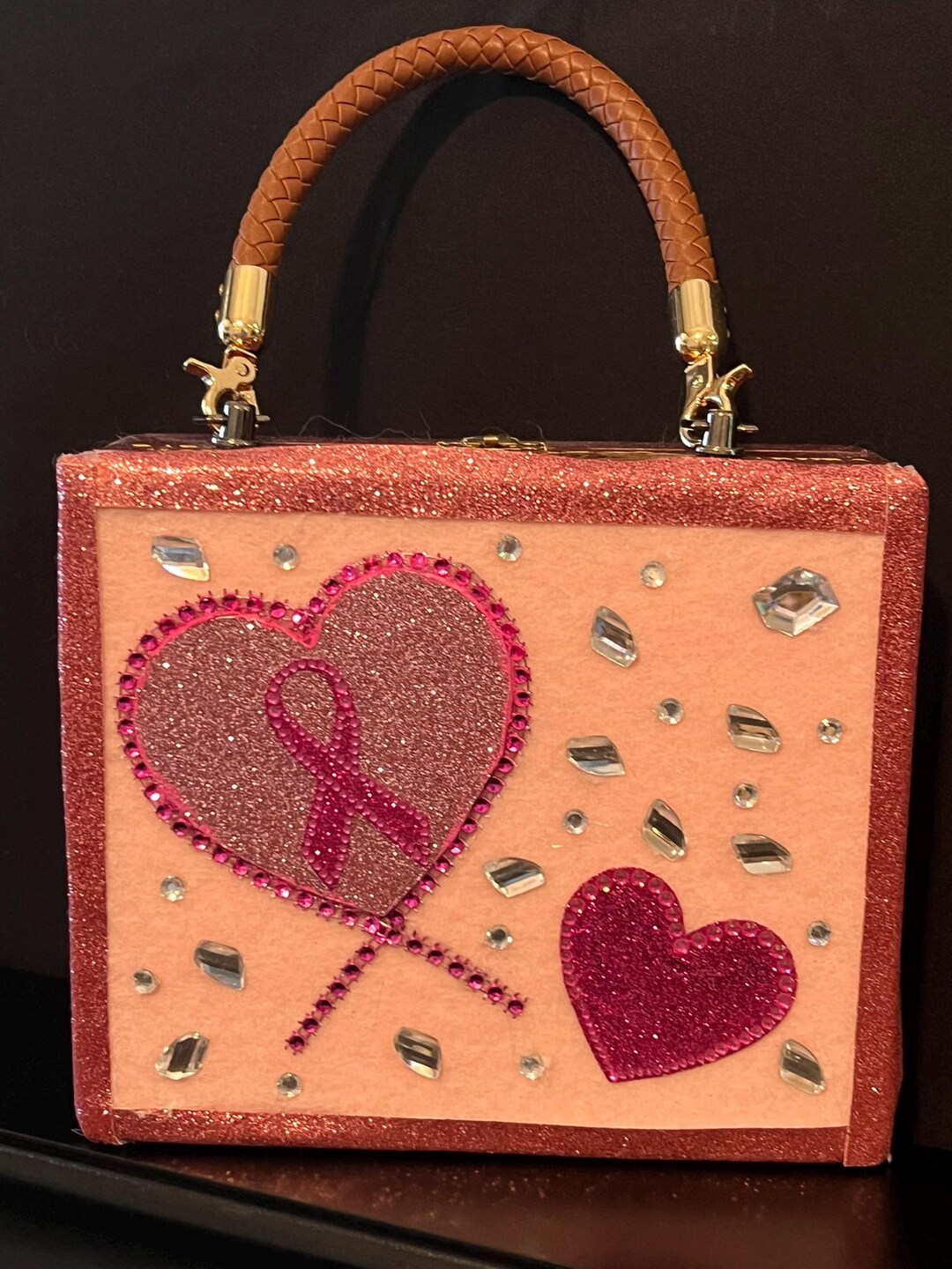 Hope, Breast Cancer Awareness Cigar Box Purses, Special Occasion Purses ...
