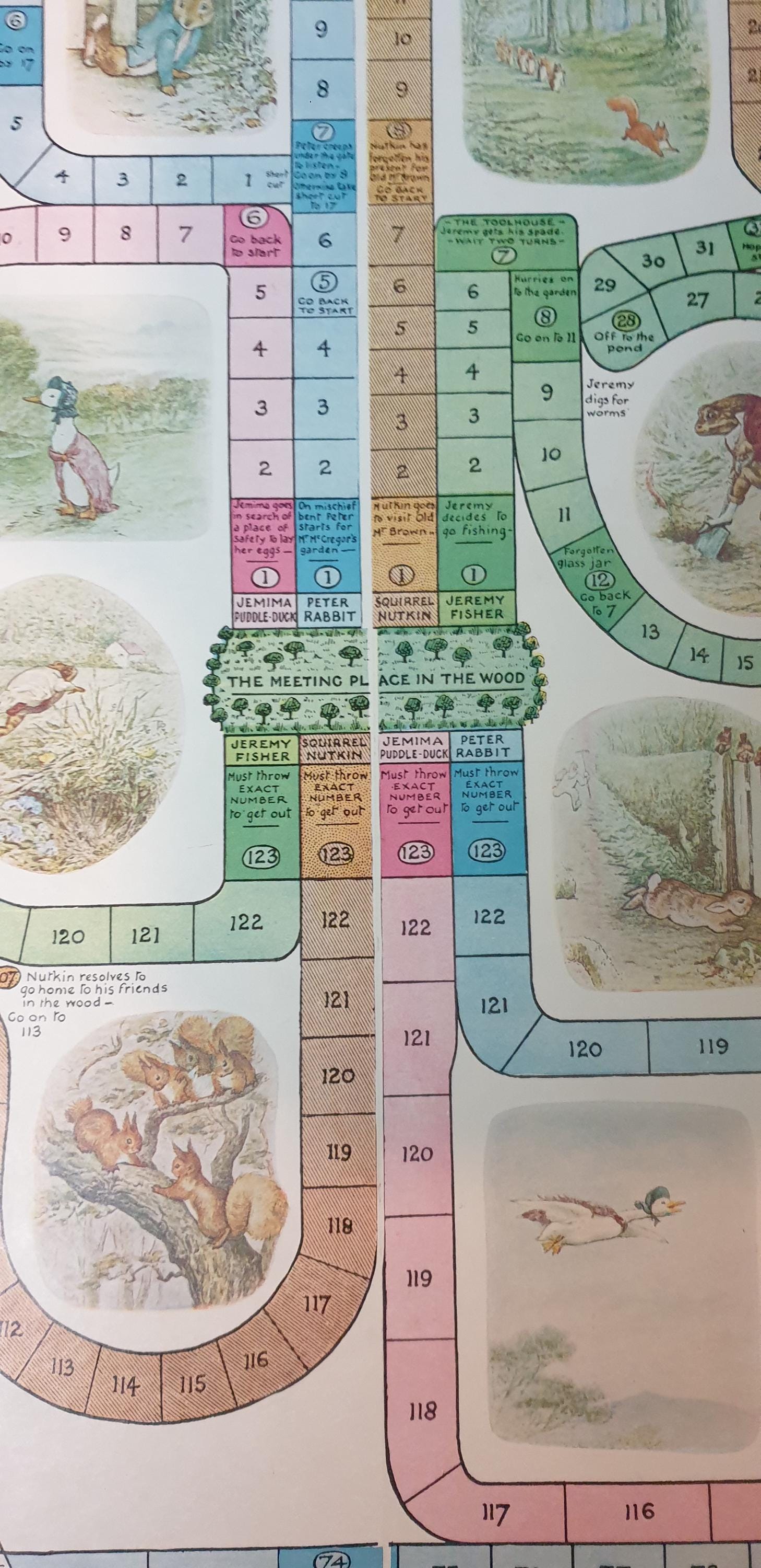 Vintage Peter Rabbit Race Game Frederick Warne - Etsy