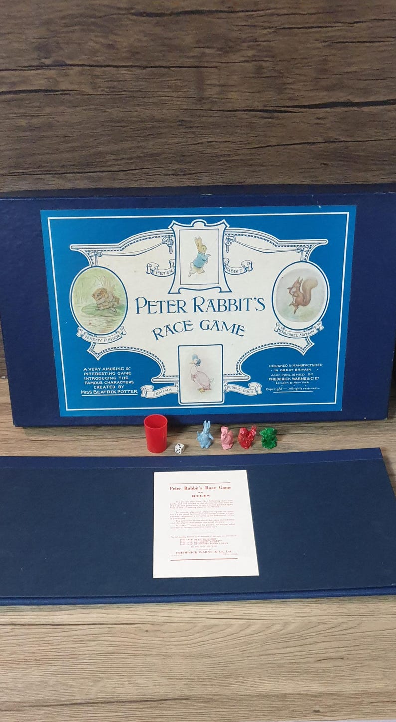 Vintage Peter Rabbit Race Game Frederick Warne - Etsy