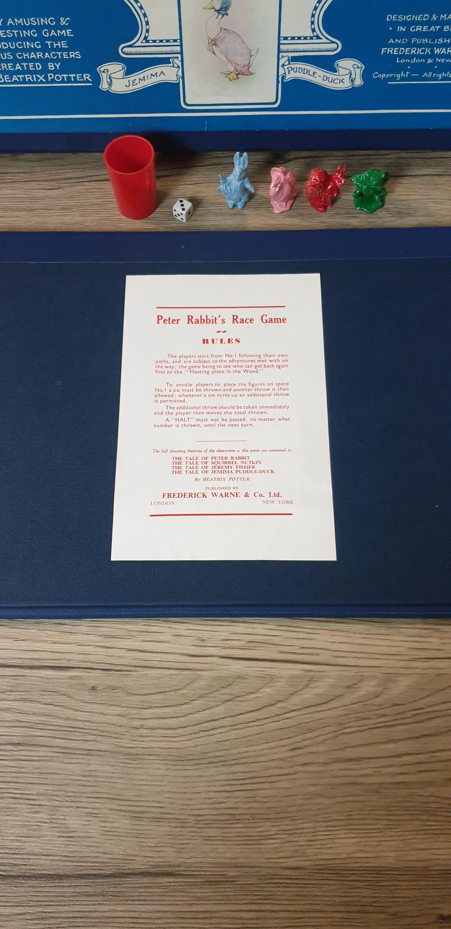 Vintage Peter Rabbit Race Game Frederick Warne - Etsy