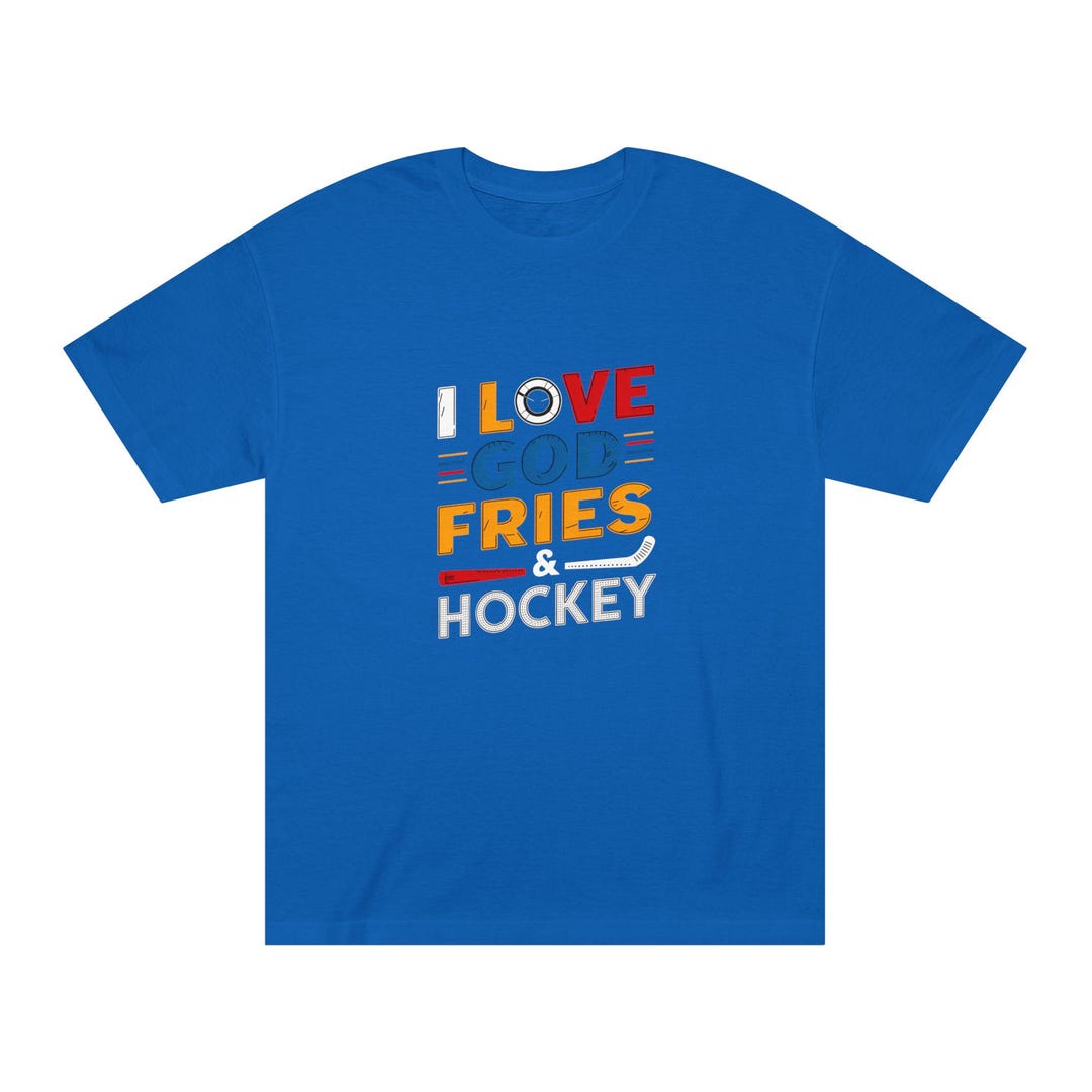 I Love God Fries & Hockey Unisex Classic Tee - Etsy