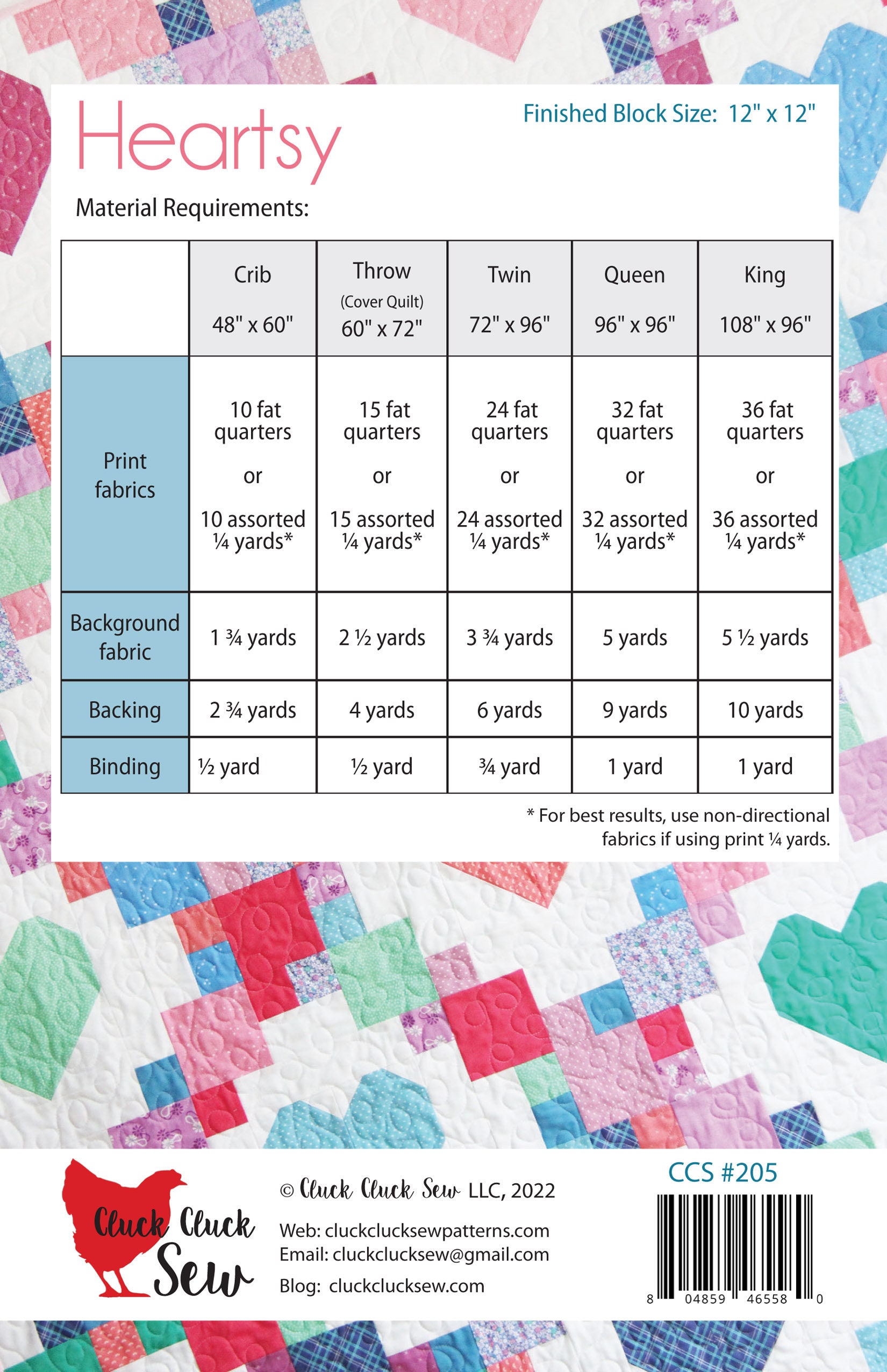 Heartsy Quilt Pattern, PDF - Etsy