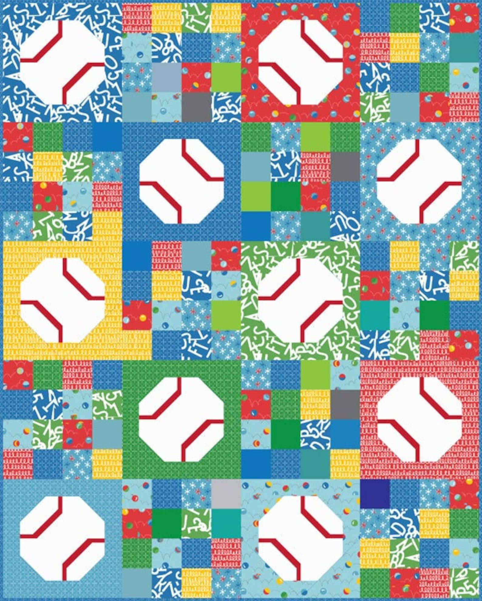 Batter up Quilt Pattern, PDF - Etsy