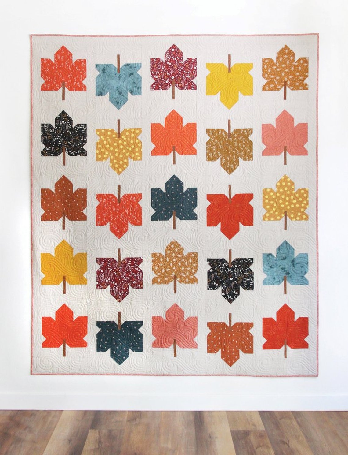 Fall Leaves Quilt Pattern, PDF - Etsy