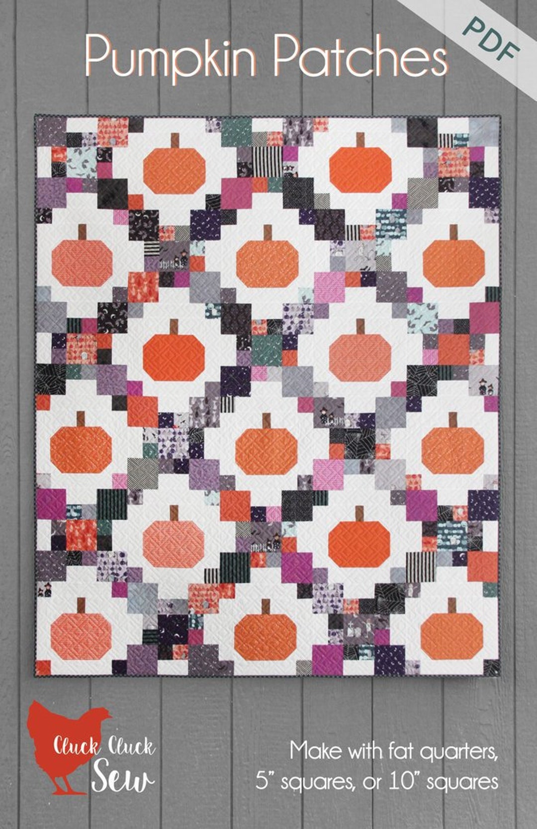 Pumpkin Patches Quilt Pattern, PDF - Etsy