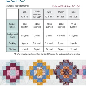 Echo Quilt Pattern, PDF - Etsy