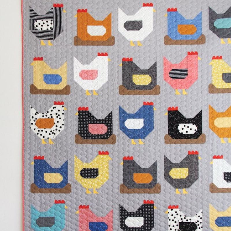 Chicken Quilt Pattern - Etsy