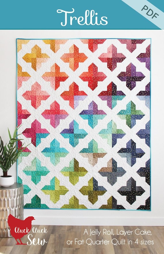 Trellis Quilt Pattern PDF | Etsy