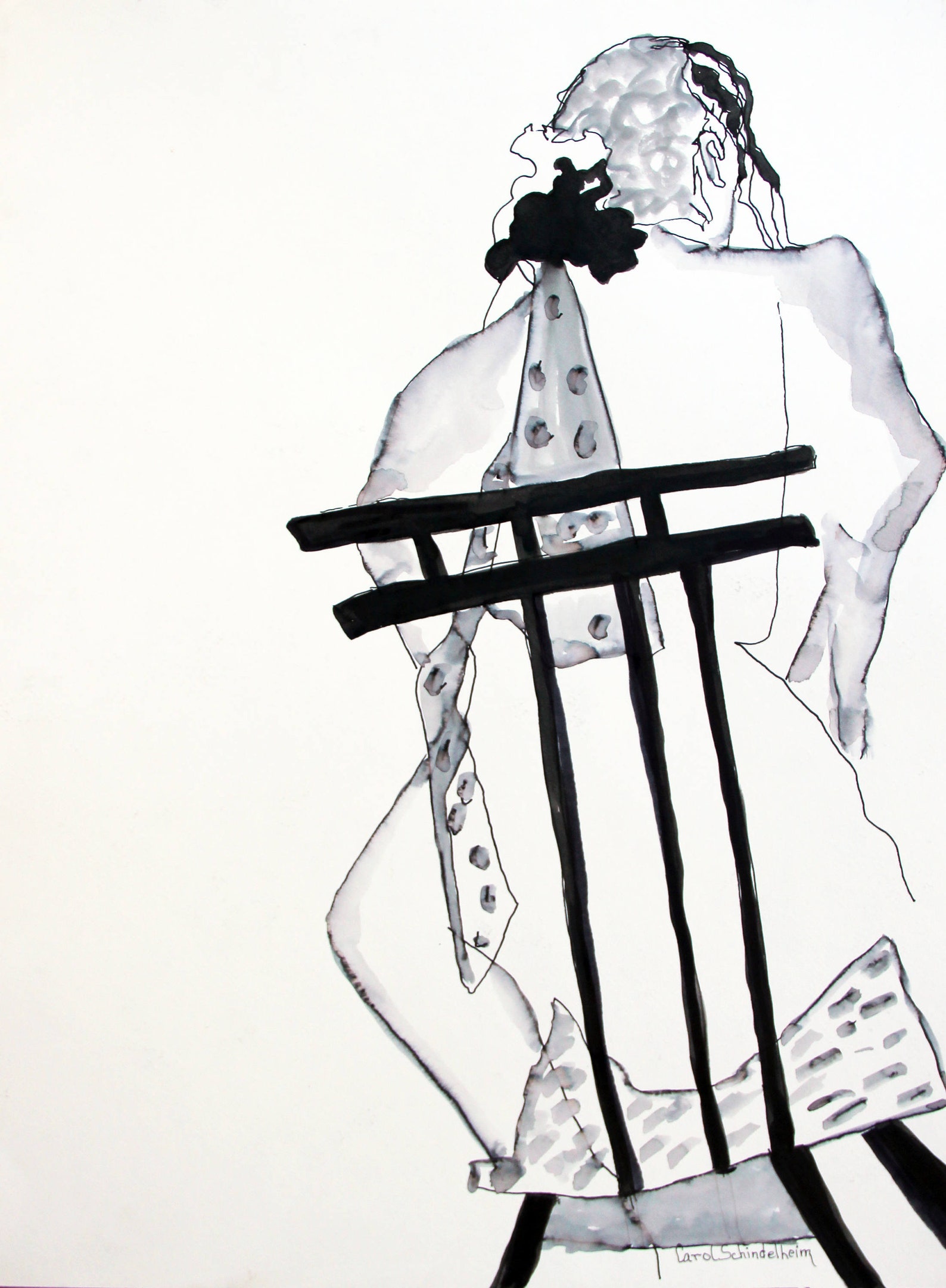 Figure II Original Ink Figure Drawing 18 X 24 Life Drawing - Etsy