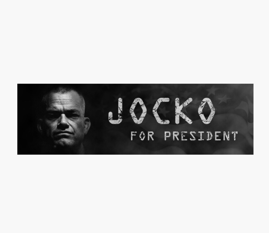 Jocko for President Bumper Sticker - Etsy