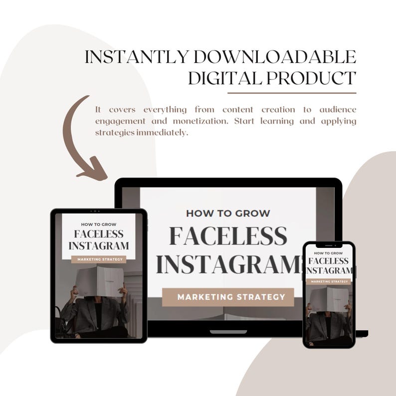 Faceless Instagram Growth Strategy Guidebook Master Resell Rights Digital Marketing Solutions ...