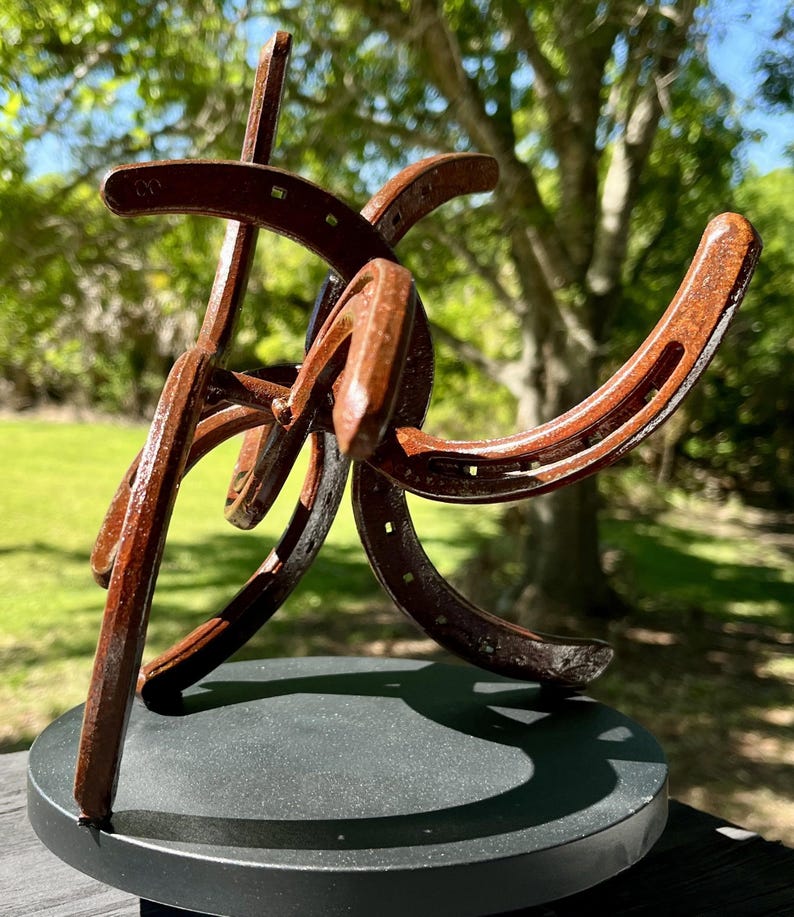 Funky Shoes, Horseshoe Sculpture. - Etsy