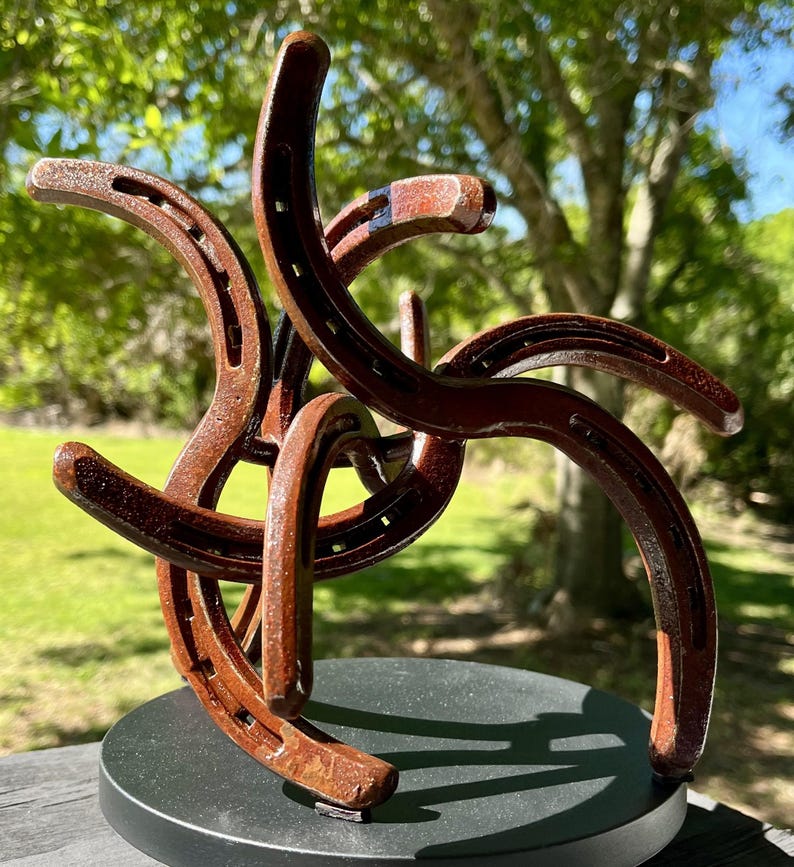 Funky Shoes, Horseshoe Sculpture. - Etsy