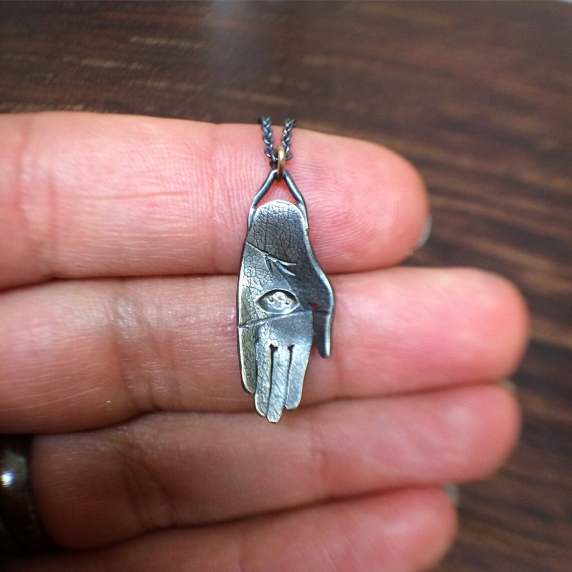 Mystical Diamond Eye Necklace - Etsy