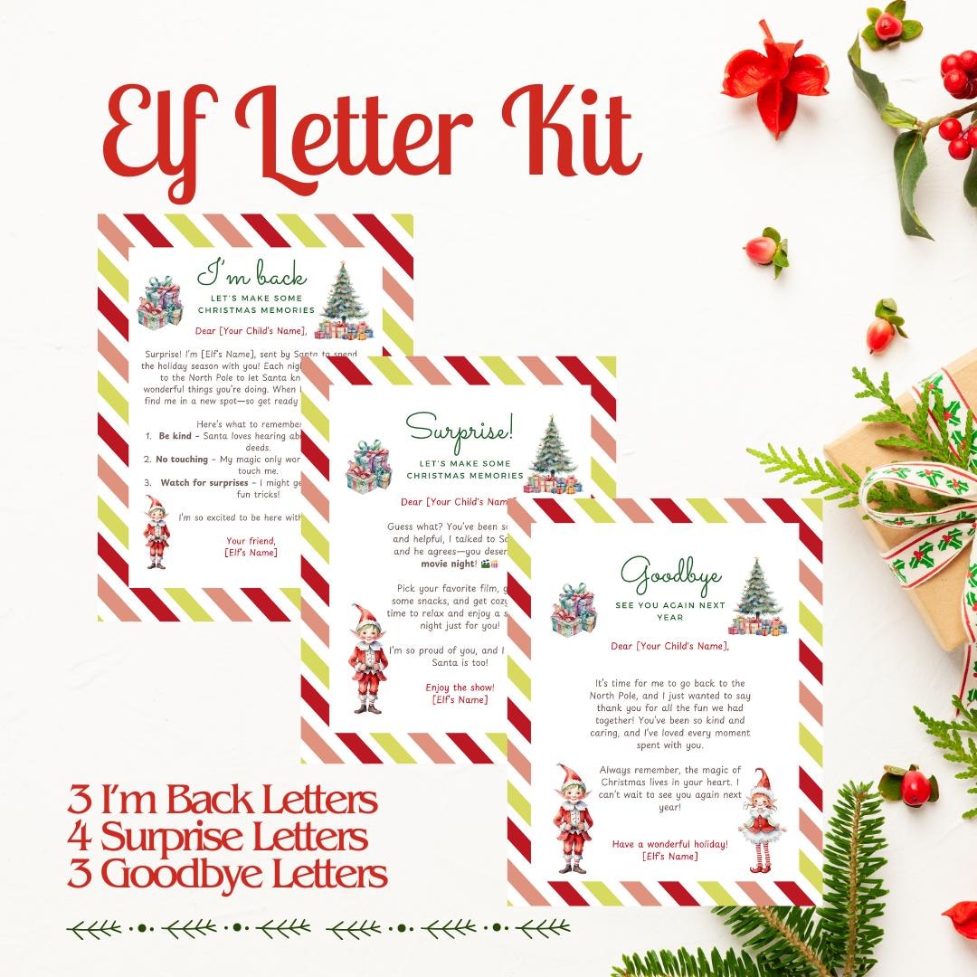 Editable Elf Letter | Letter Christmas Elf | Elf Letter Set | Elf ...