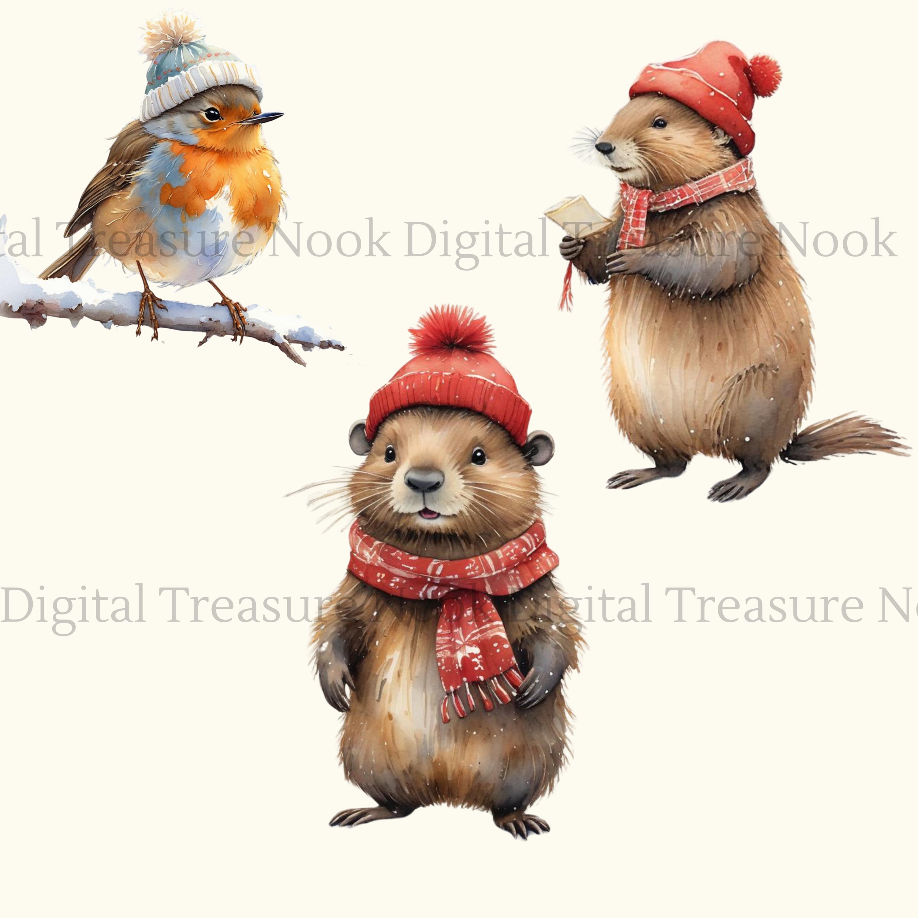 21 Winter Woodland Animals Clipart, Woodland Nursery, Boho Woodland ...