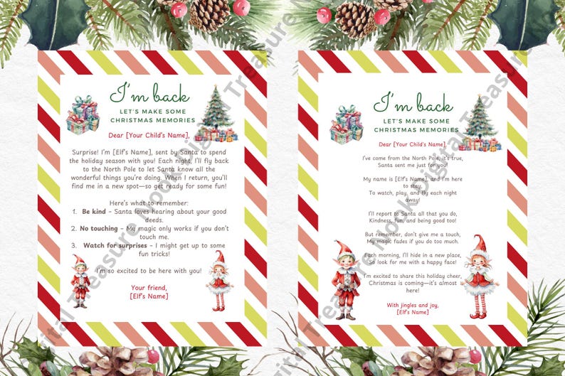 Editable Elf Letter | Letter Christmas Elf | Elf Letter Set | Elf ...