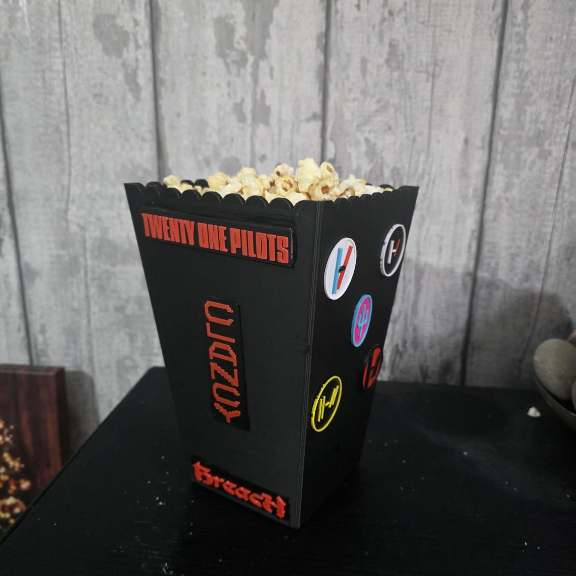 Twenty One Pilots Popcorn Bucket, 3D Printed Fan Gift - Etsy