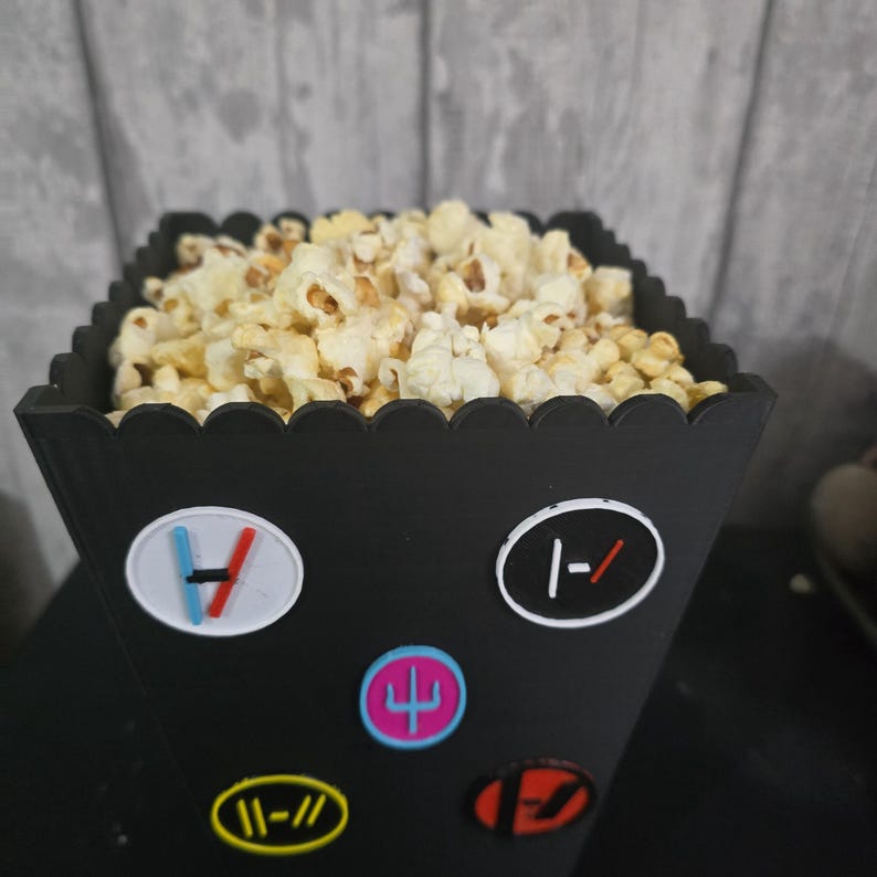 Twenty One Pilots Popcorn Bucket, 3D Printed Fan Gift - Etsy