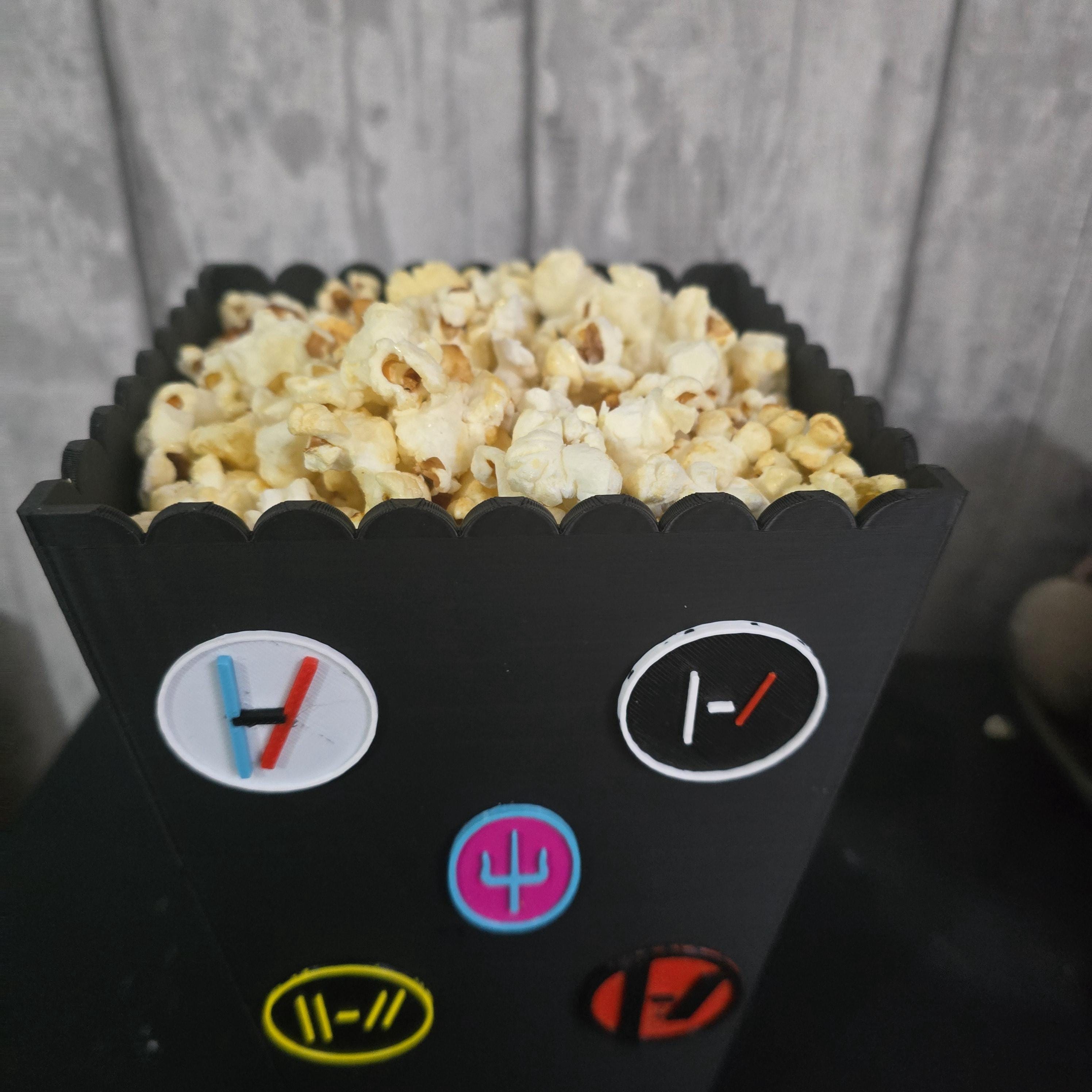 Twenty One Pilots Popcorn Bucket, 3D Printed Fan Gift - Etsy