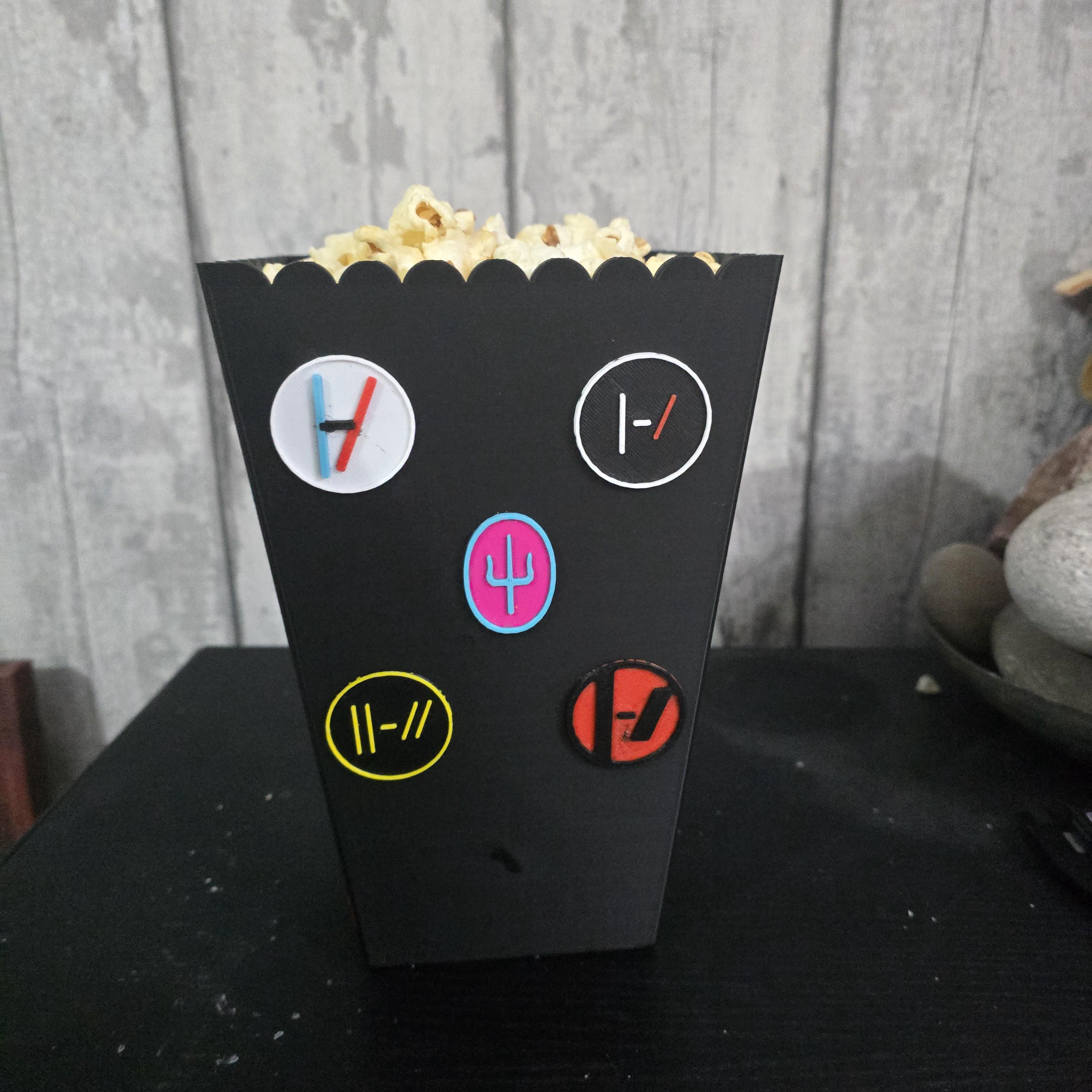 Twenty One Pilots Popcorn Bucket, 3D Printed Fan Gift - Etsy