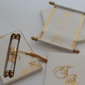 Scroll Wedding Invitation, Scroll Cards, Anniversary Engagement Party ...