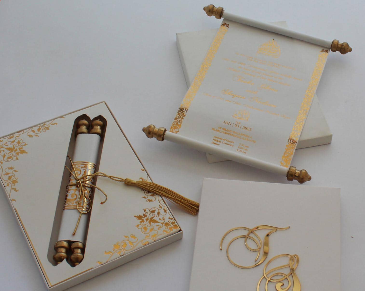 Scroll Wedding Invitation, Scroll Cards, Anniversary Engagement Party ...