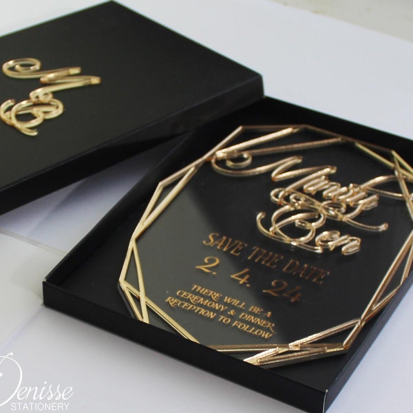 Luxury Save the Date - Etsy