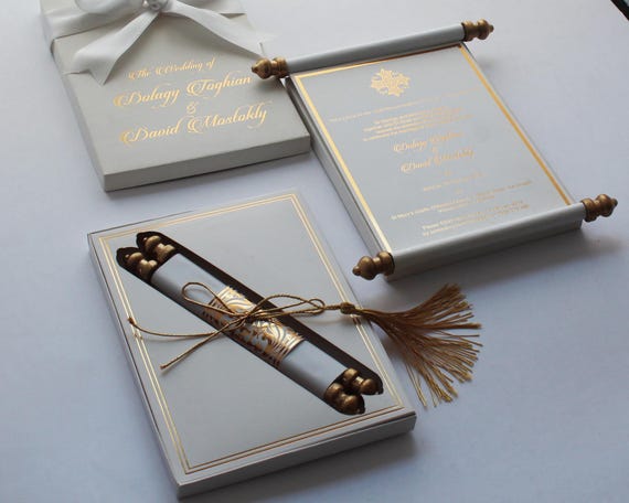 Royal Scroll Invitation Etsy