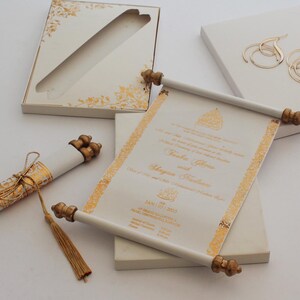 Scroll Wedding Invitation, Scroll Cards, Anniversary Engagement Party ...