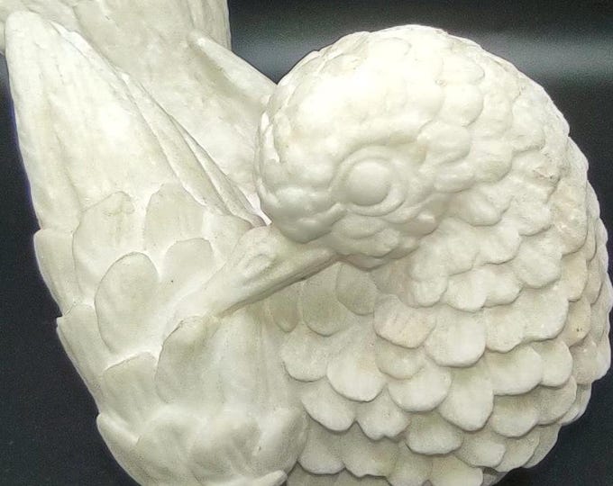 Vintage Santini Italian Alabaster Dove Figurine - Etsy